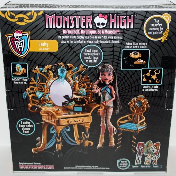 Toys | Monster High Cleo De Nile Doll Vanity Playset New | Poshmark